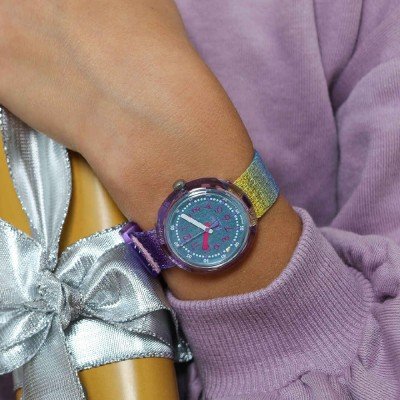 Flik Flak 5+ Power Time FPNP128 Shine in rainbow Watch • EAN ...
